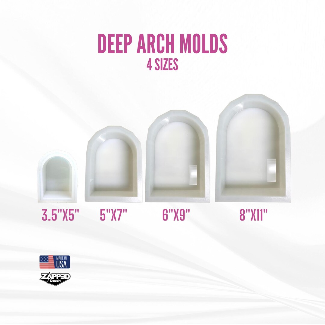 Deep Arch Mold | 4 Sizes | ULTRA Quality | Deep Silicone Mold Resin ...