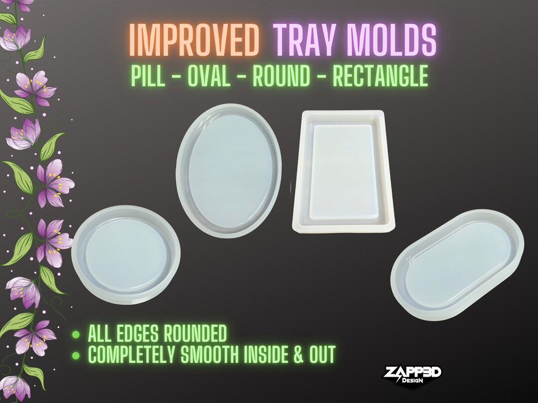 Tray Molds IMPROVED Pill Tray Mold, Oval Tray Mold, Circle Tray Mold ...