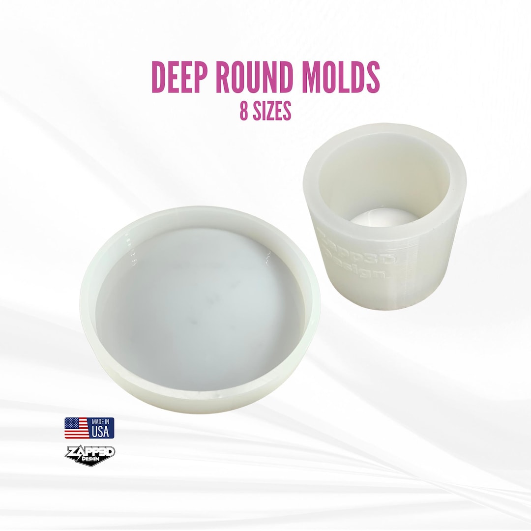 Deep Round Molds | 8 Sizes | Round Mold, Floral Preservation Mold, Deep ...