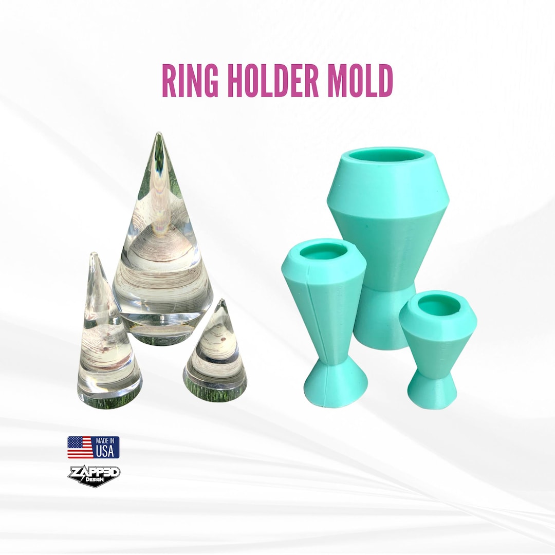 Ring Holder Mold, Cone Mold for Resin | 3 Sizes | Ring Cone Mold ...