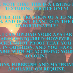 CUSTOM Vrchat Furry Avatar Texture READ DESC - Etsy