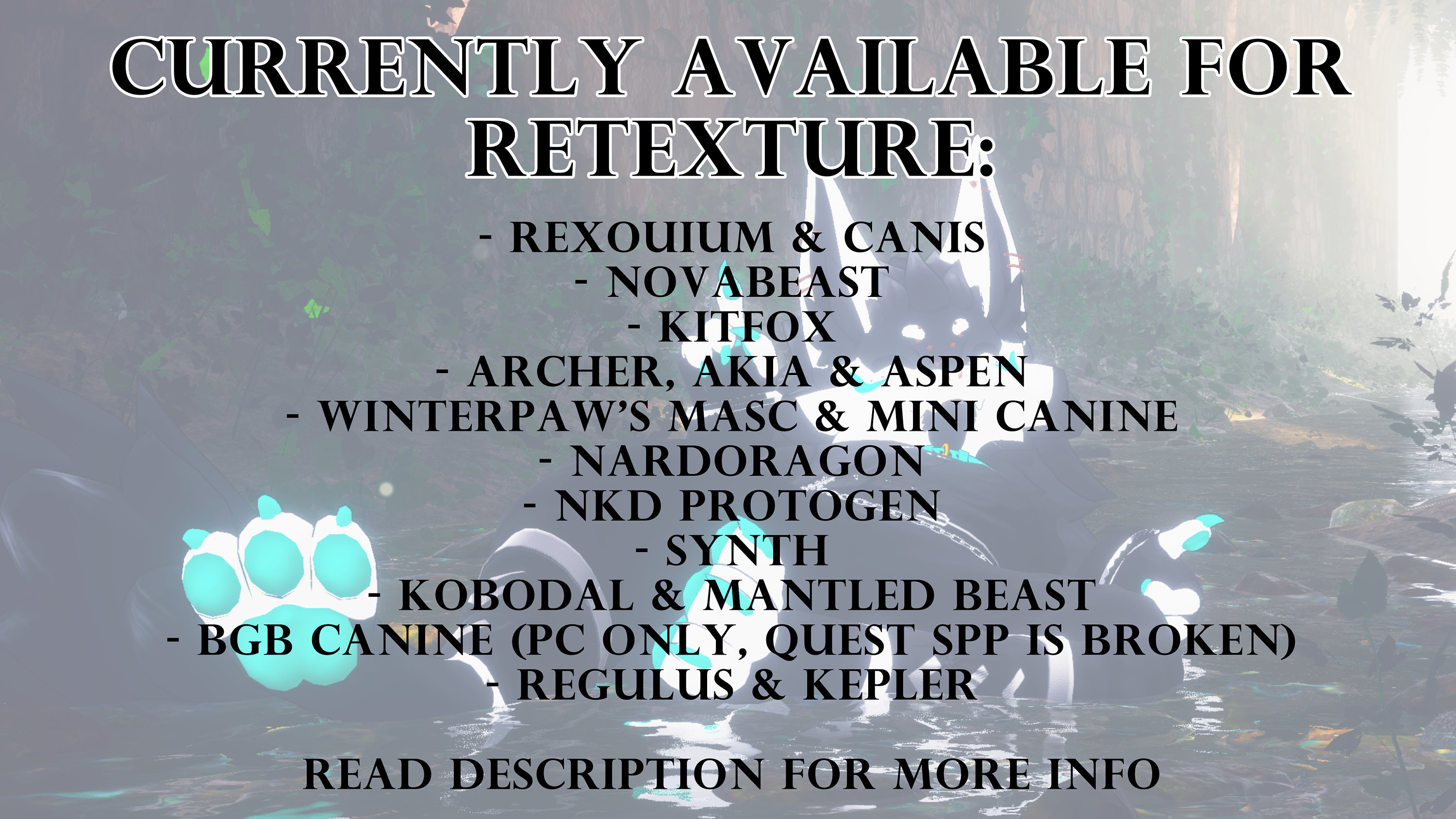 CUSTOM Vrchat Furry Avatar Texture (READ DESC) - Etsy