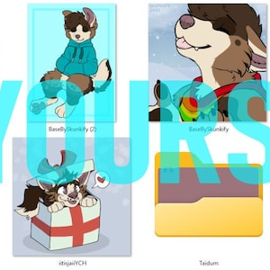 Canine Furry Adopt (8 Pieces of Art + Taidum Vrchat Texture!) - Etsy