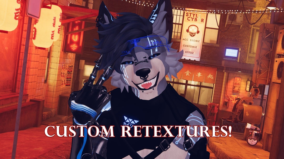 CUSTOM Vrchat Furry Avatar Texture - Etsy Canada