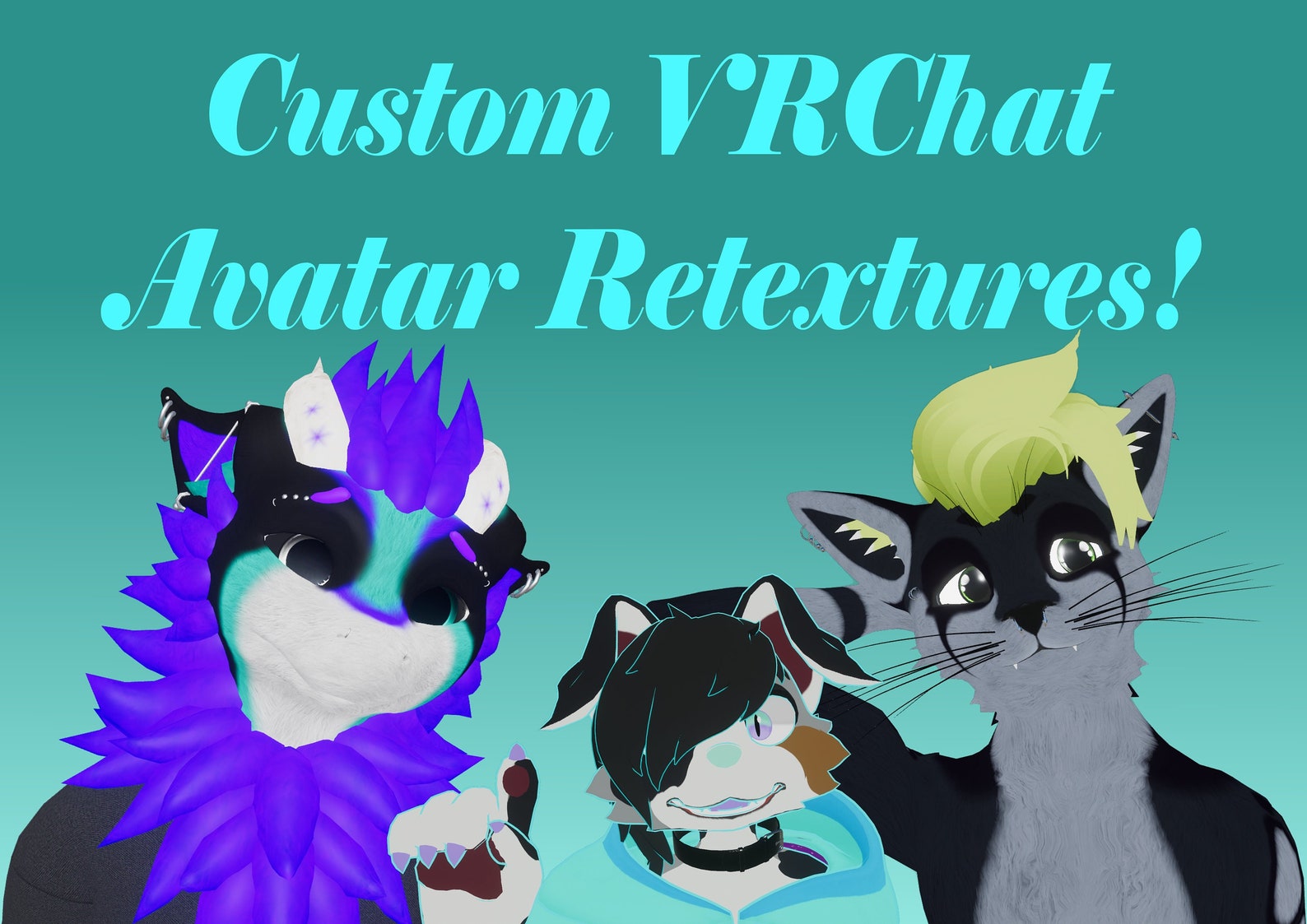 CUSTOM Vrchat Furry Avatar Texture READ DESC - Etsy