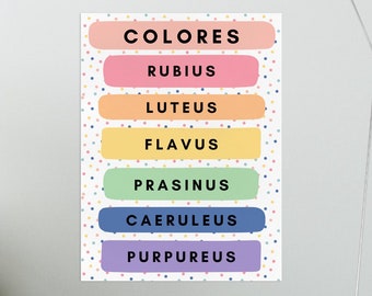 Days of the Week Classroom Poster for Latin Teachers- Digital Download ...