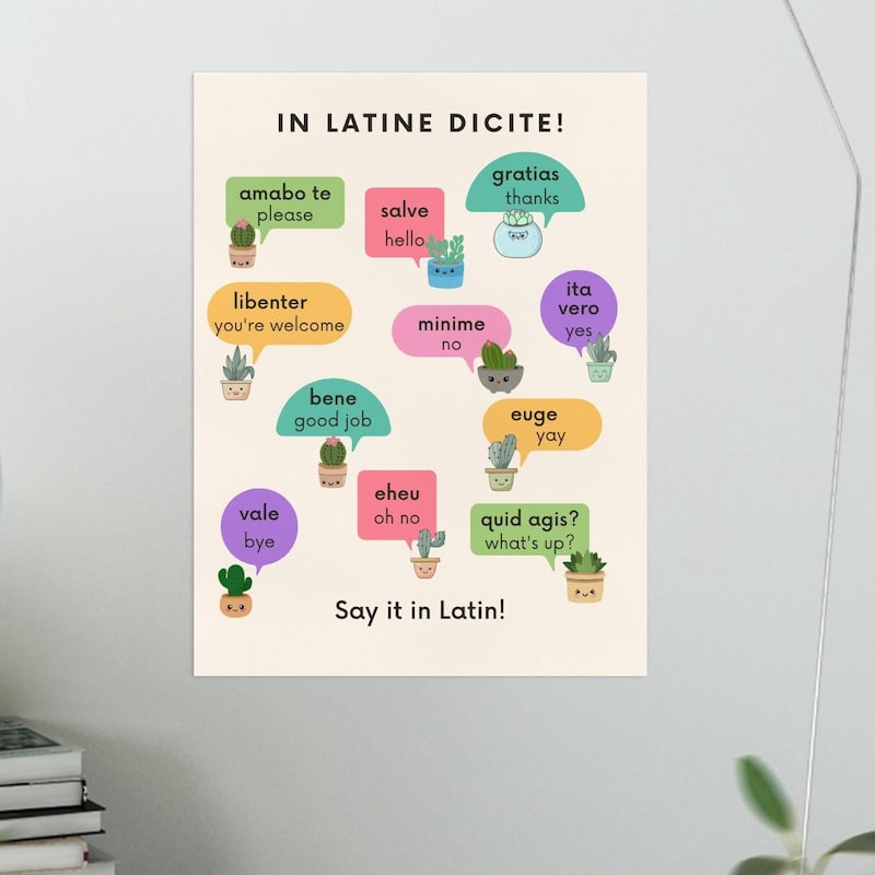 Latin Student Poster - Etsy