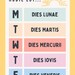 Days of the Week Classroom Poster for Latin Teachers- Digital Download ...