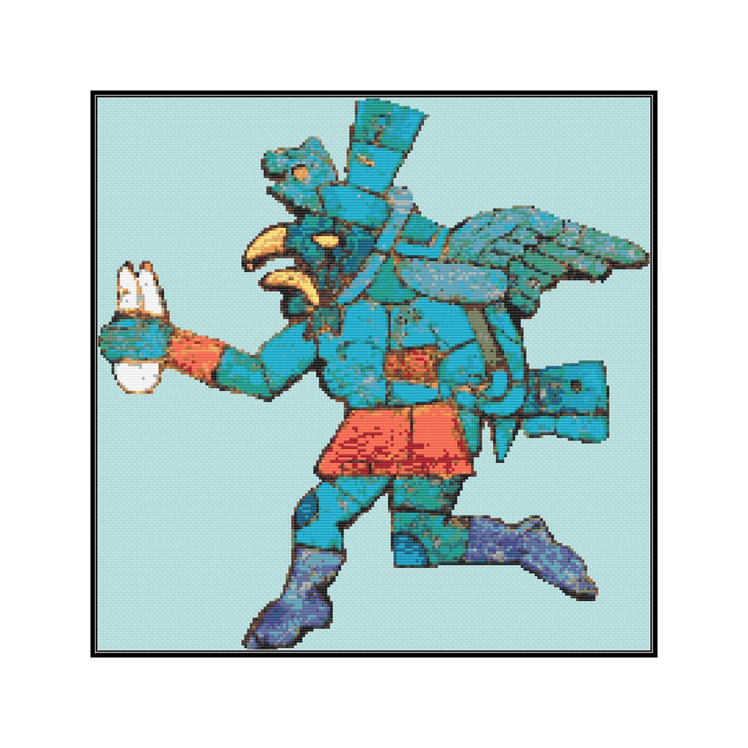 Moche Winged Runner Cross Stitch Pattern, Instant Download, PDF Pattern ...