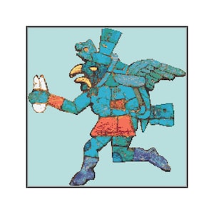 Moche Winged Runner Cross Stitch Pattern, Instant Download, PDF Pattern ...
