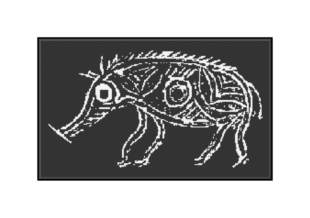 Pottery Boar Cross Stitch Pattern, Instant Download, PDF Pattern - Etsy