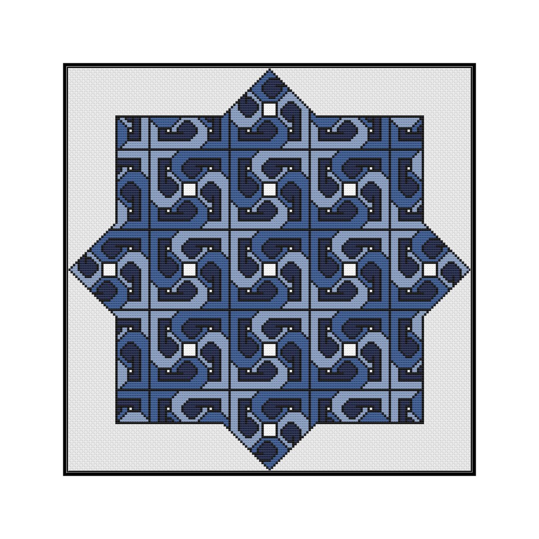 Islamic Star Cross Stitch Pattern, Instant Download, PDF Pattern - Etsy