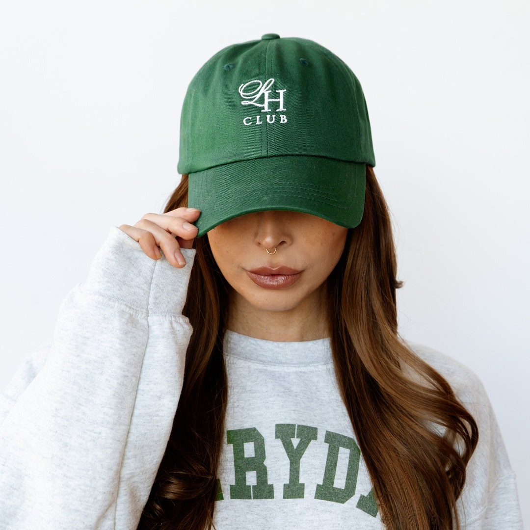 Monogram Club Hat Green - Etsy
