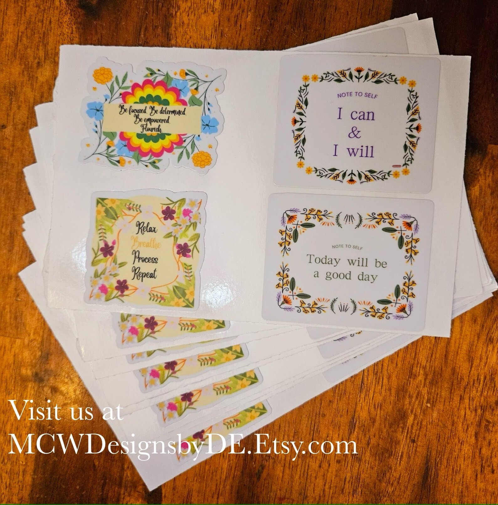 Mindfulness Sticker Sheet Bundle | Inspirational Affirmations (6x4) - Etsy