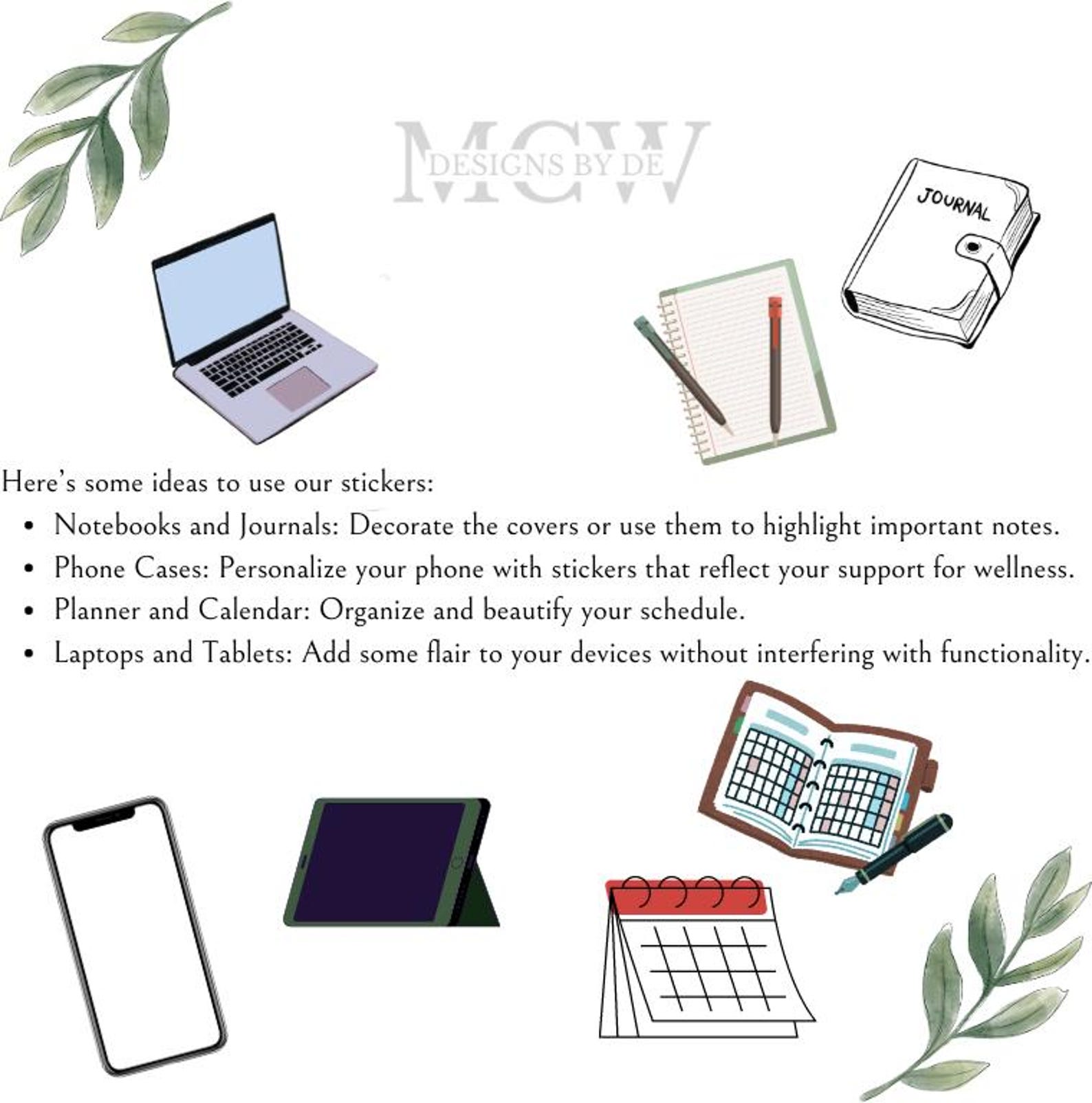 Mindfulness Sticker Sheet Bundle | Inspirational Affirmations (6x4) - Etsy