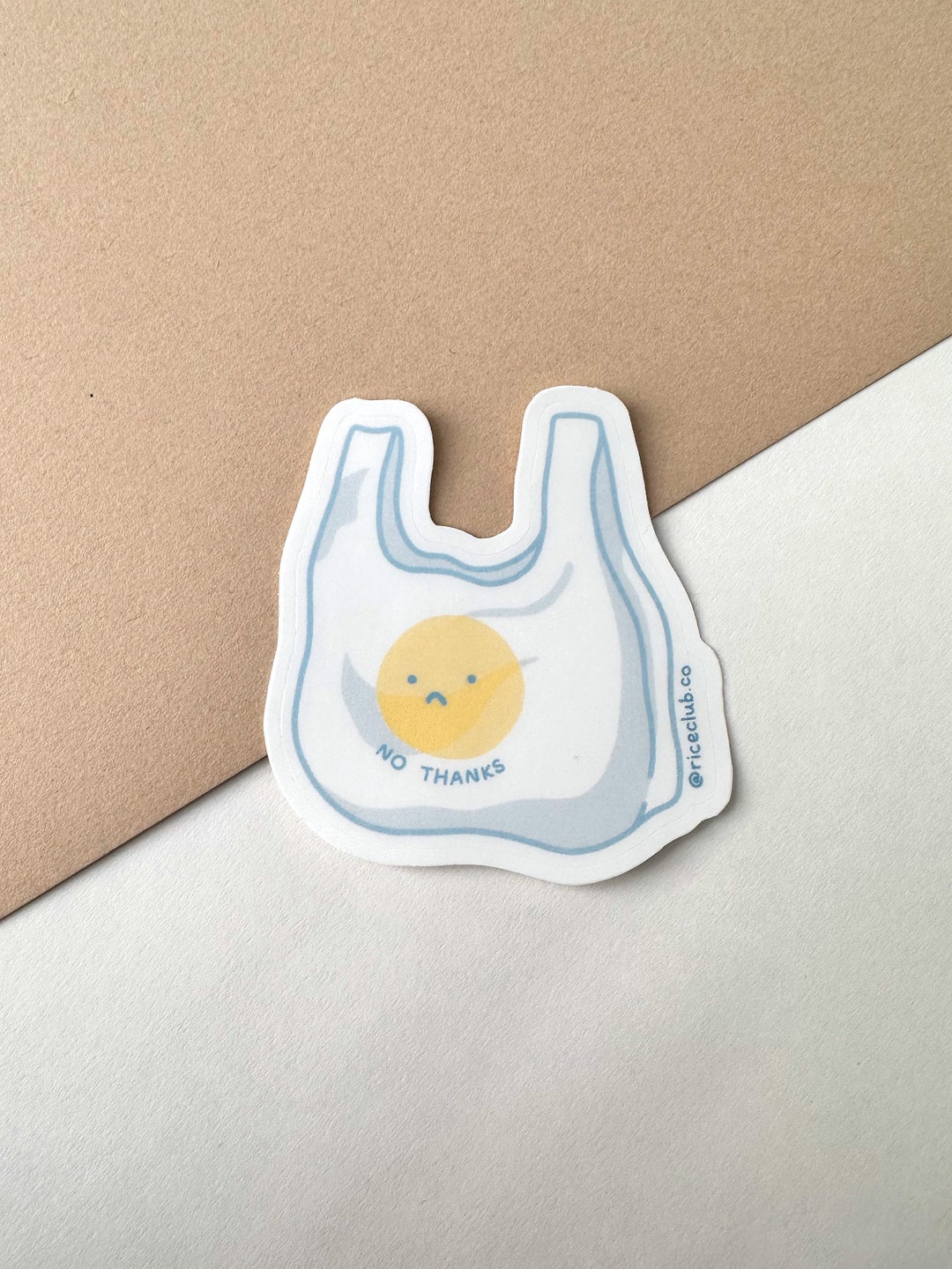 No Thanks Plastic Bag Sticker | Save the Earth, Go Green, Earth Day ...