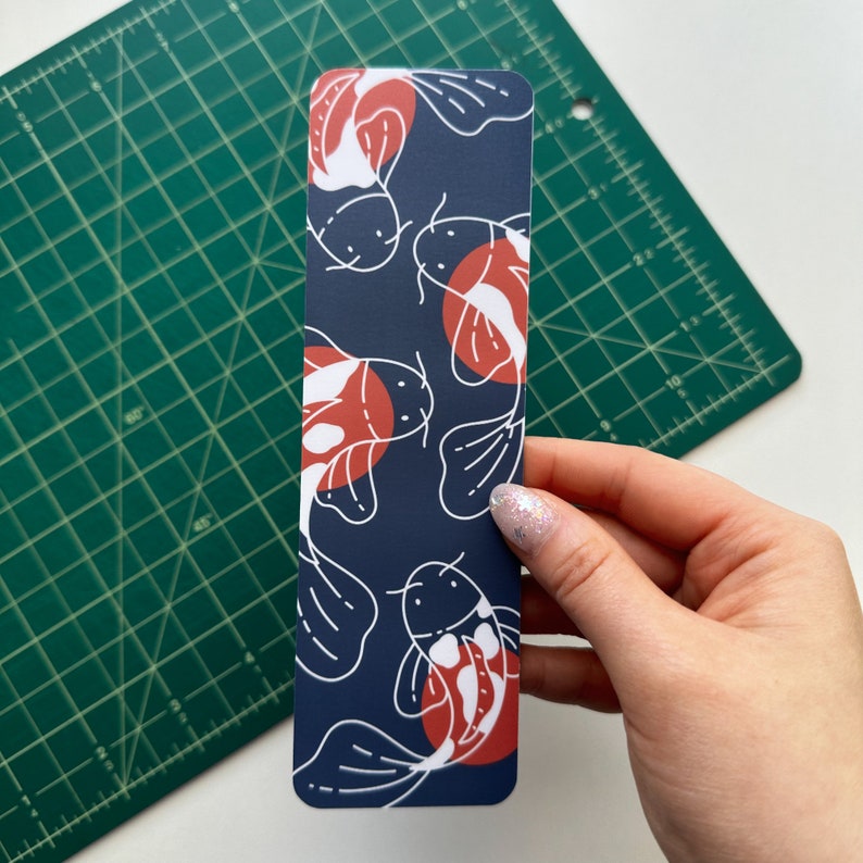 Koi Fish Bookmark | Book Lover Gift, Kawaii Bookmark, Bookish, Bookmark ...