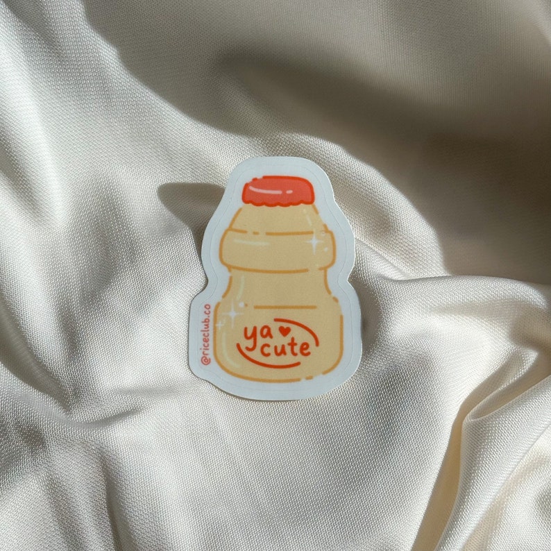 Ya-cute Sticker Yakult Sticker, Asian Snack, Japanese, Yogurt Drink ...