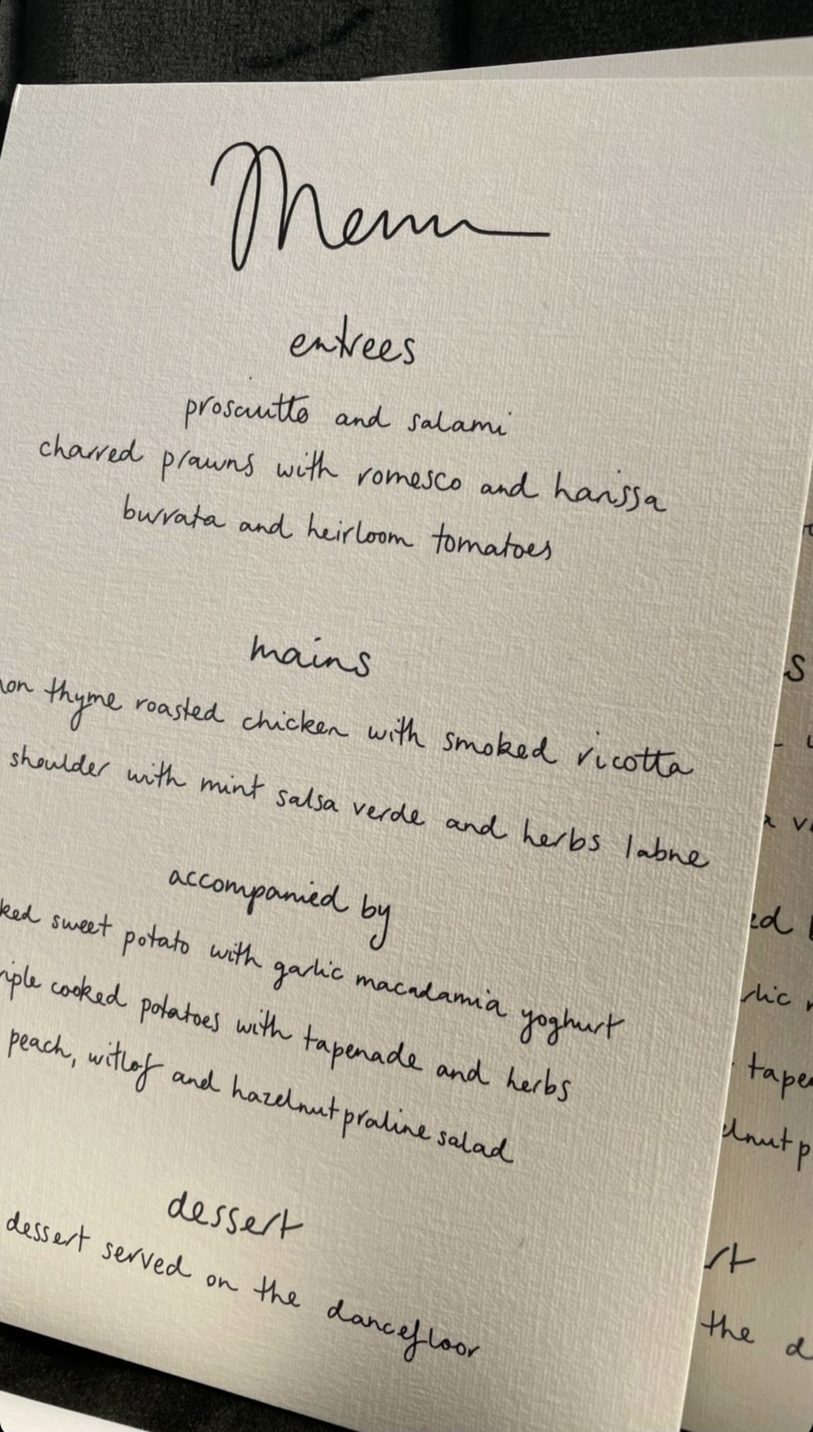 Handwritten & Drawn Menus - Etsy