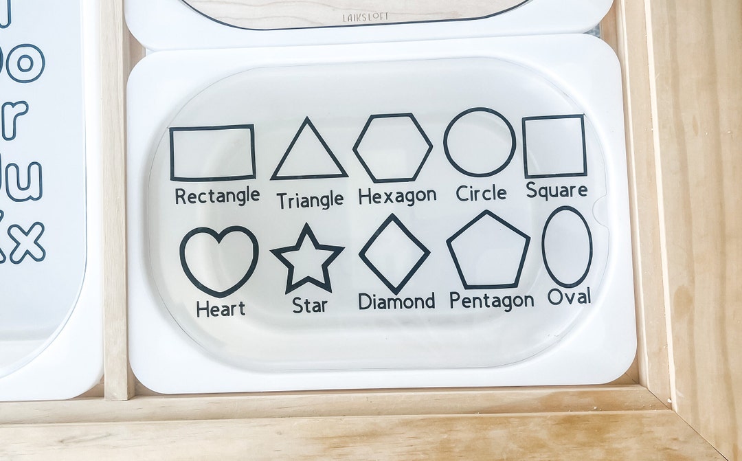 Shapes Flisat Insert I Trofast Bin Insert I Whiteboard I Sensory Table ...