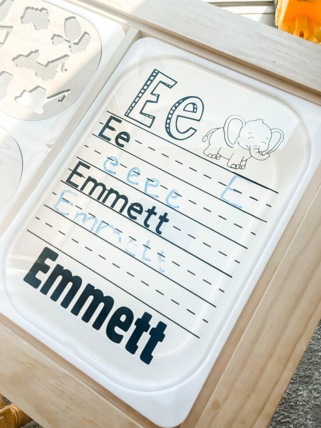 Flisat Insert I Trofast Table Insert I Custom I Whiteboard I Sensory ...