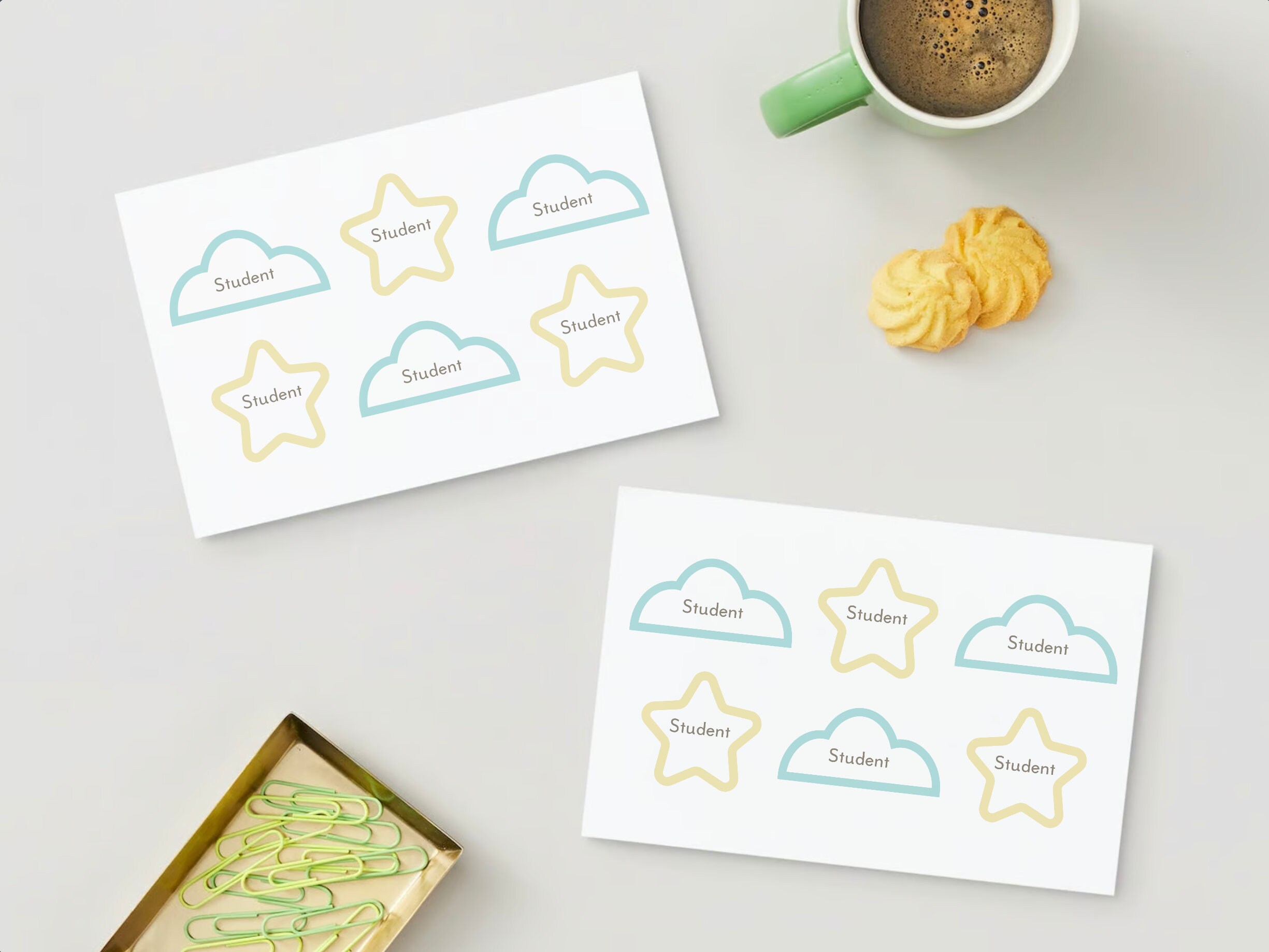 Full Pastel Color Behavior Rainbow for Classroom Template in Canva With ...