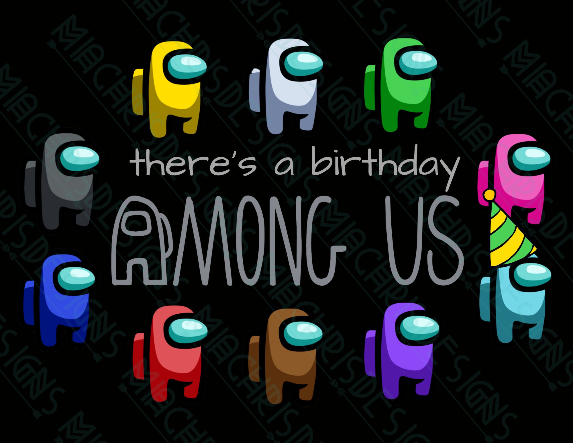 Imposter Birthday Print Out - Etsy