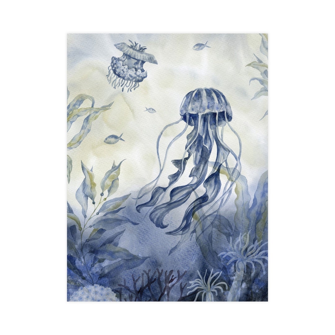 Jellyfish Vertical Matte Posters, Wall Hanging, Gift Poster - Etsy