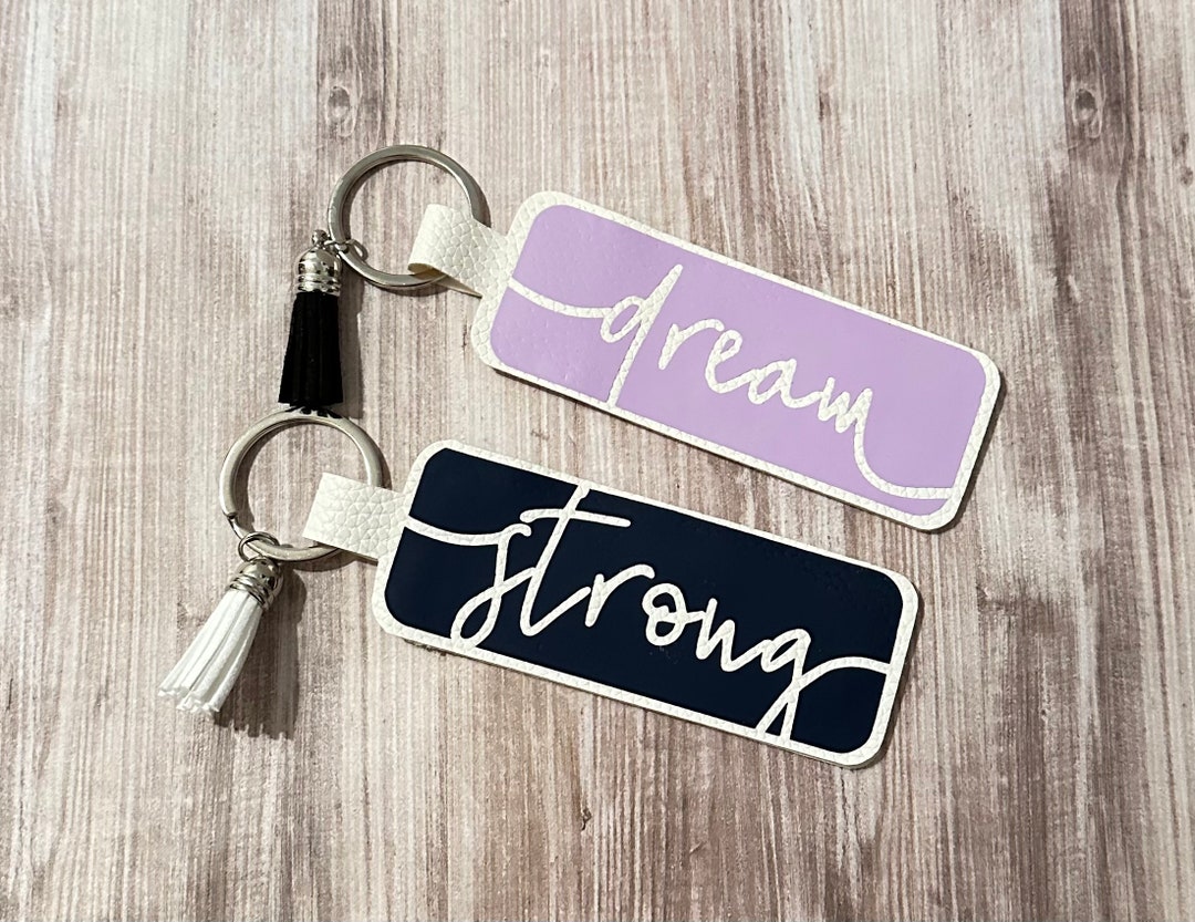 Personalized Keychain Word of the Year Keychain Custom Tassel Keychain ...