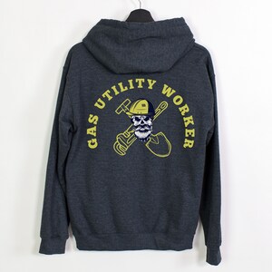 Gas Utility Worker Skull and Cross Tools Unisex Heavy Blend Hooded ...