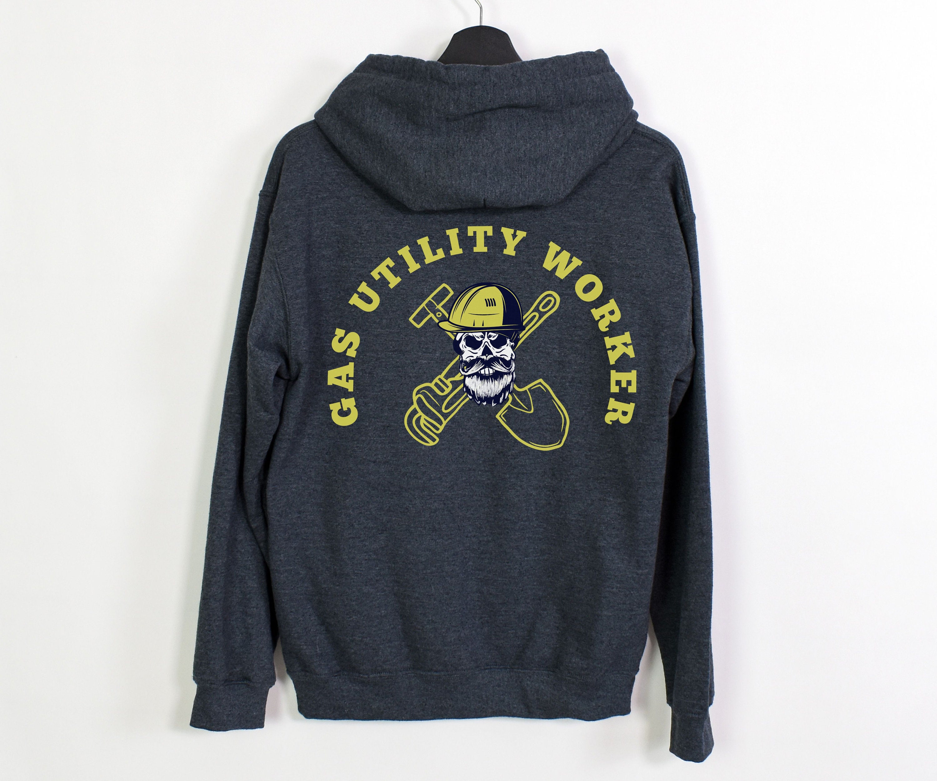 Gas Utility Worker Skull and Cross Tools Unisex Heavy Blend - Etsy