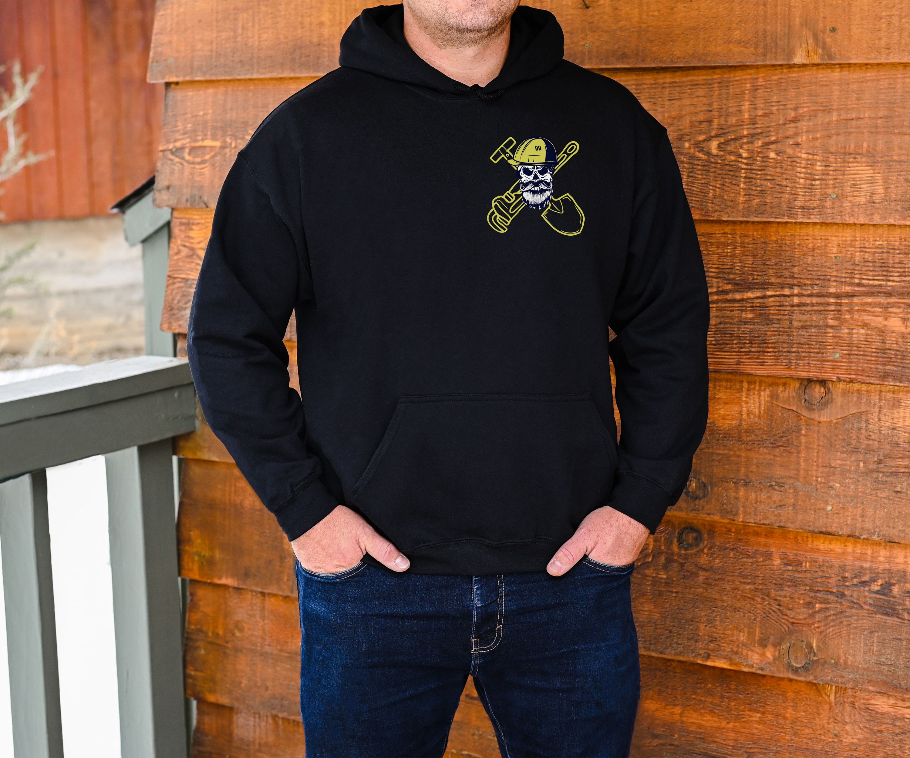 Gas Utility Worker Skull and Cross Tools Unisex Heavy Blend - Etsy