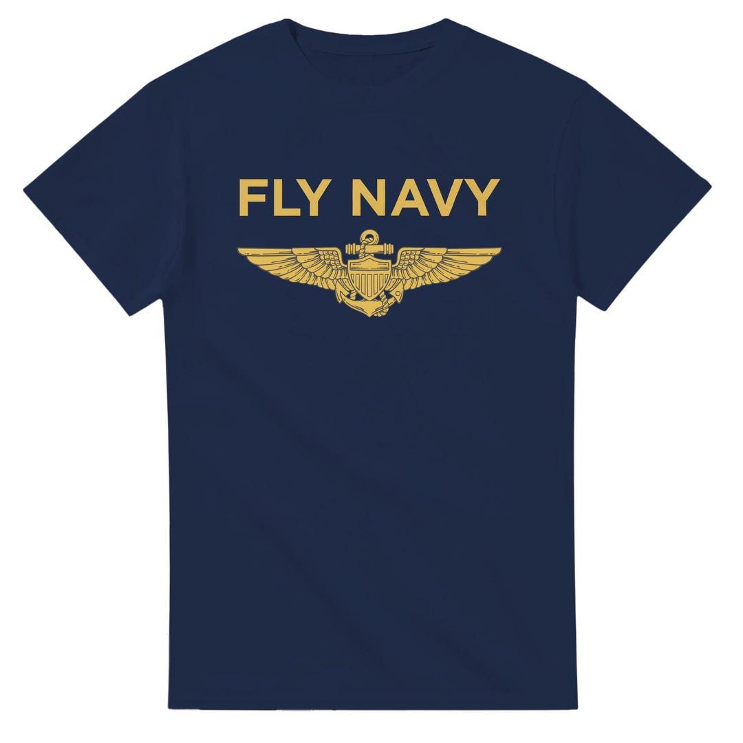 Fly Navy Wings of Gold T-shirt - Etsy