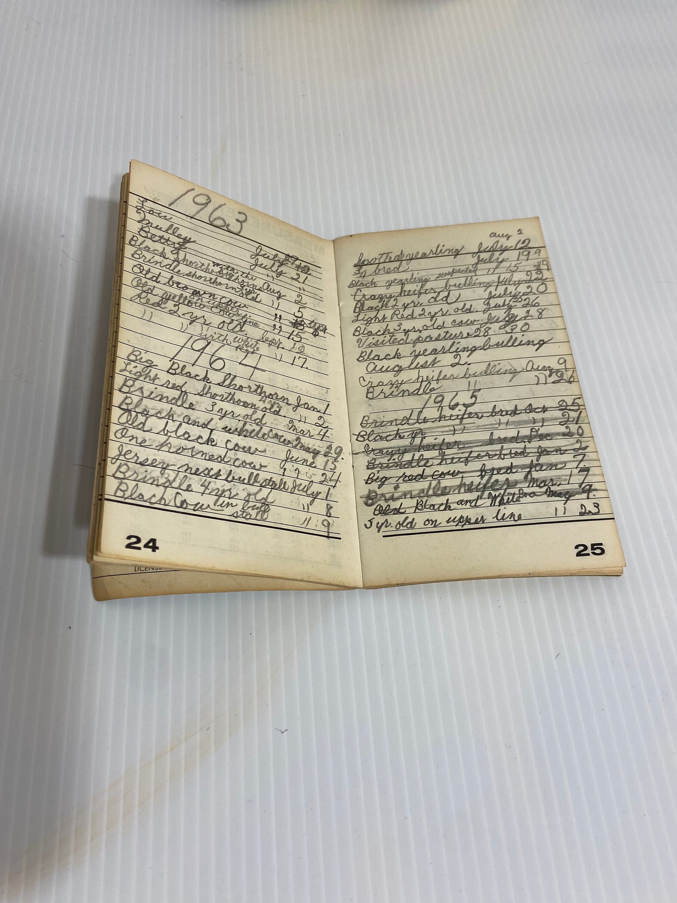 VINTAGE John Deere Farmer's Pocket Notebooks. 2 X 1957-58 1 Unused, 1 X ...