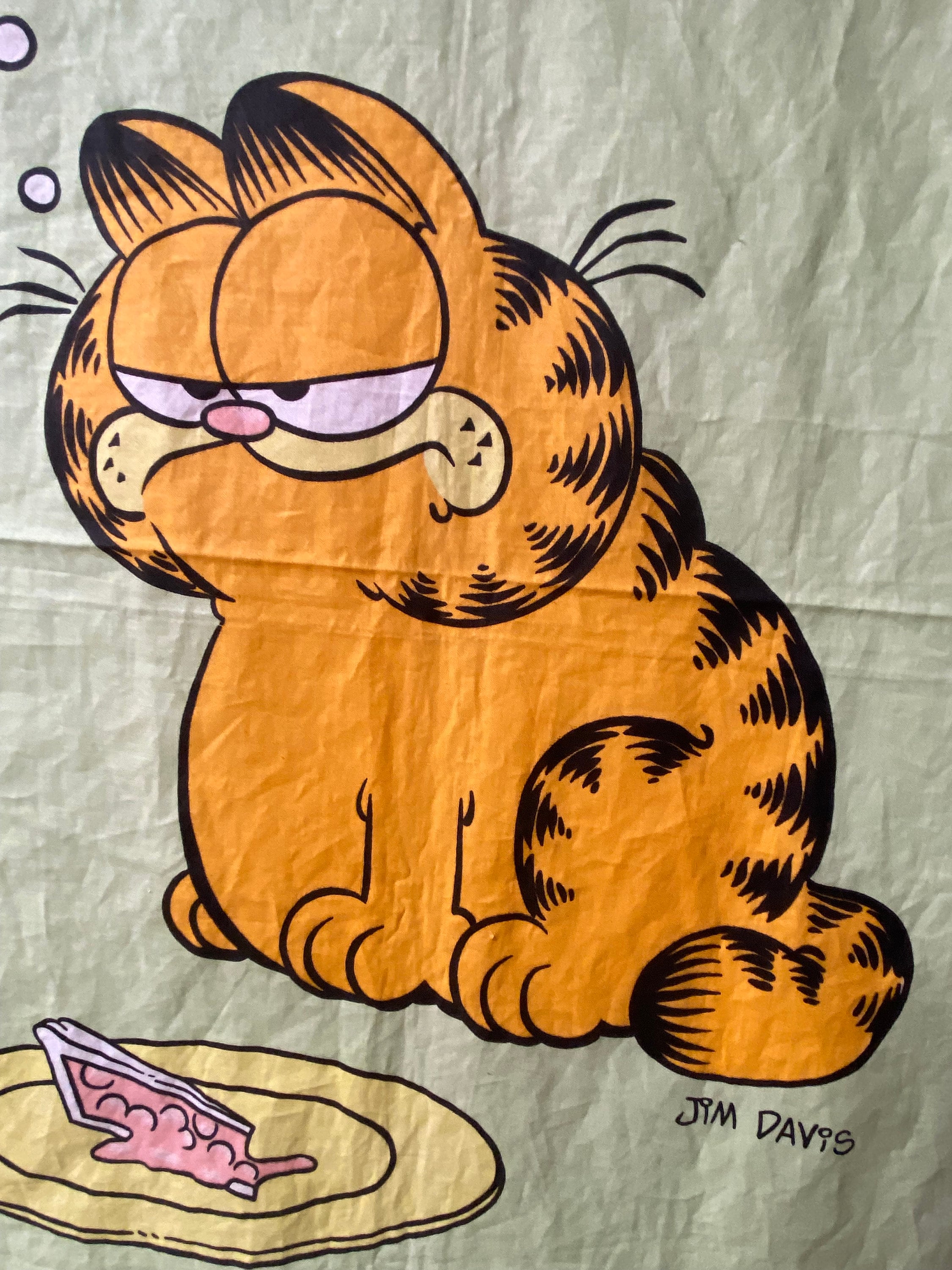 Garfield Pillow Fabric. Enough to Make 6 - Etsy