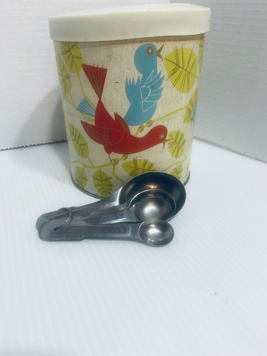 Vintage Fluffo Shortening Container and Measuring Spoons - Etsy