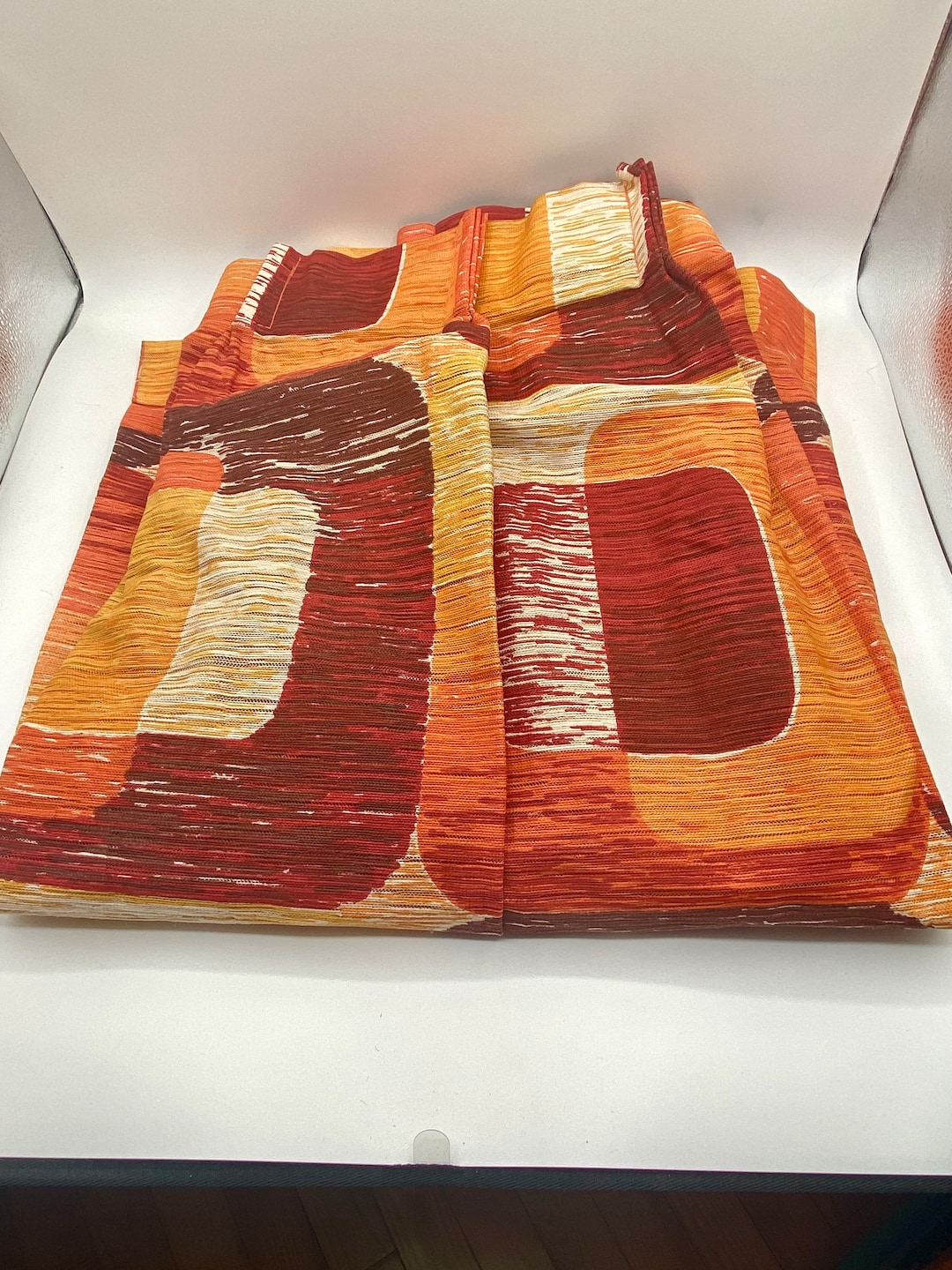 Retro Hippie Curtains, Boho Window Treatment, Vintage 70s Style, Hippie ...