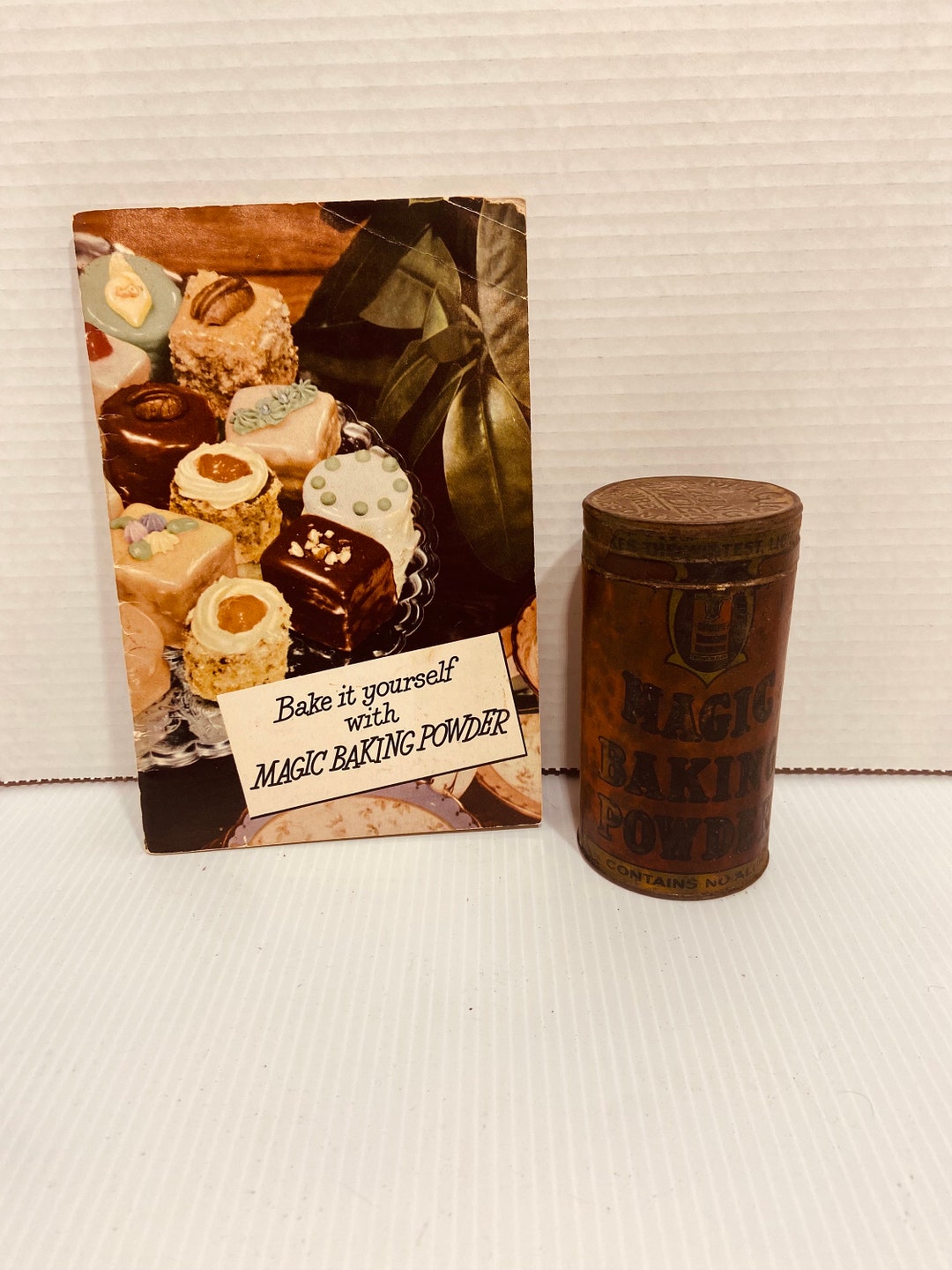 Magic Baking Powder Container and Cook Book - Etsy