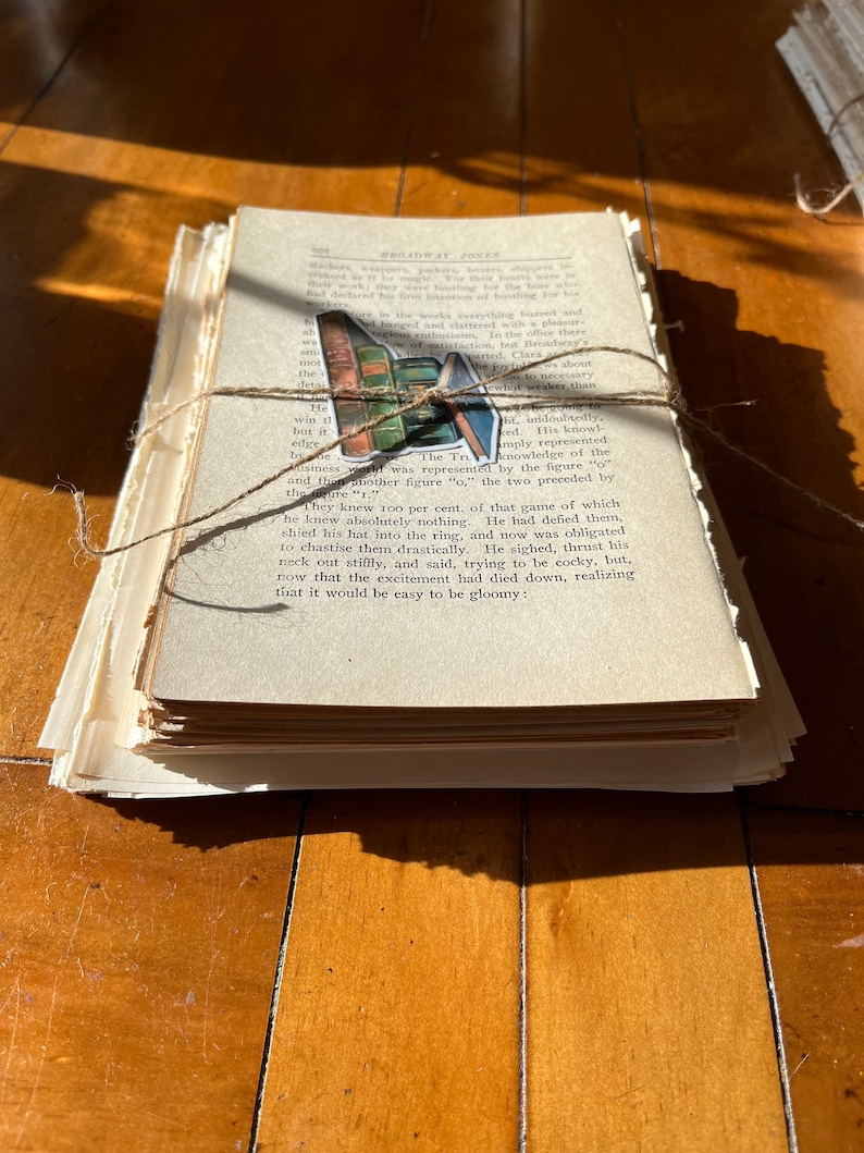 Vintage Book Pages Bundle - Etsy