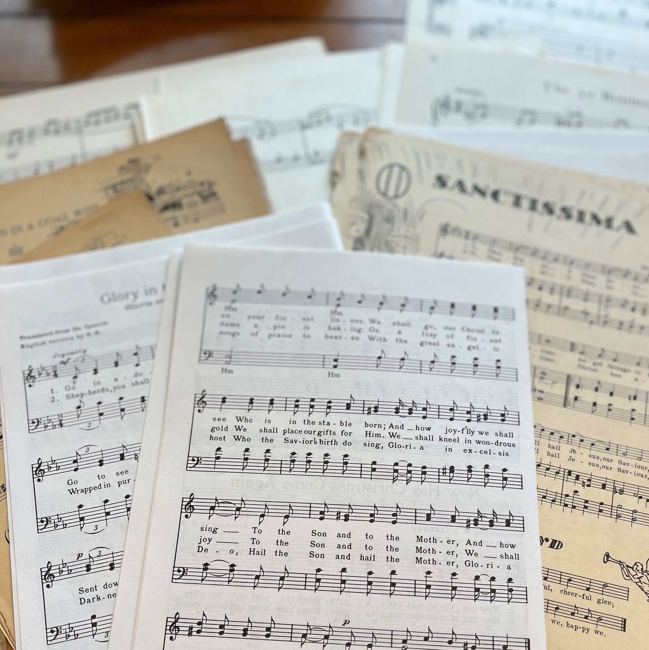 Vintage Music Pages Bundle - Christmas Only Music - Etsy
