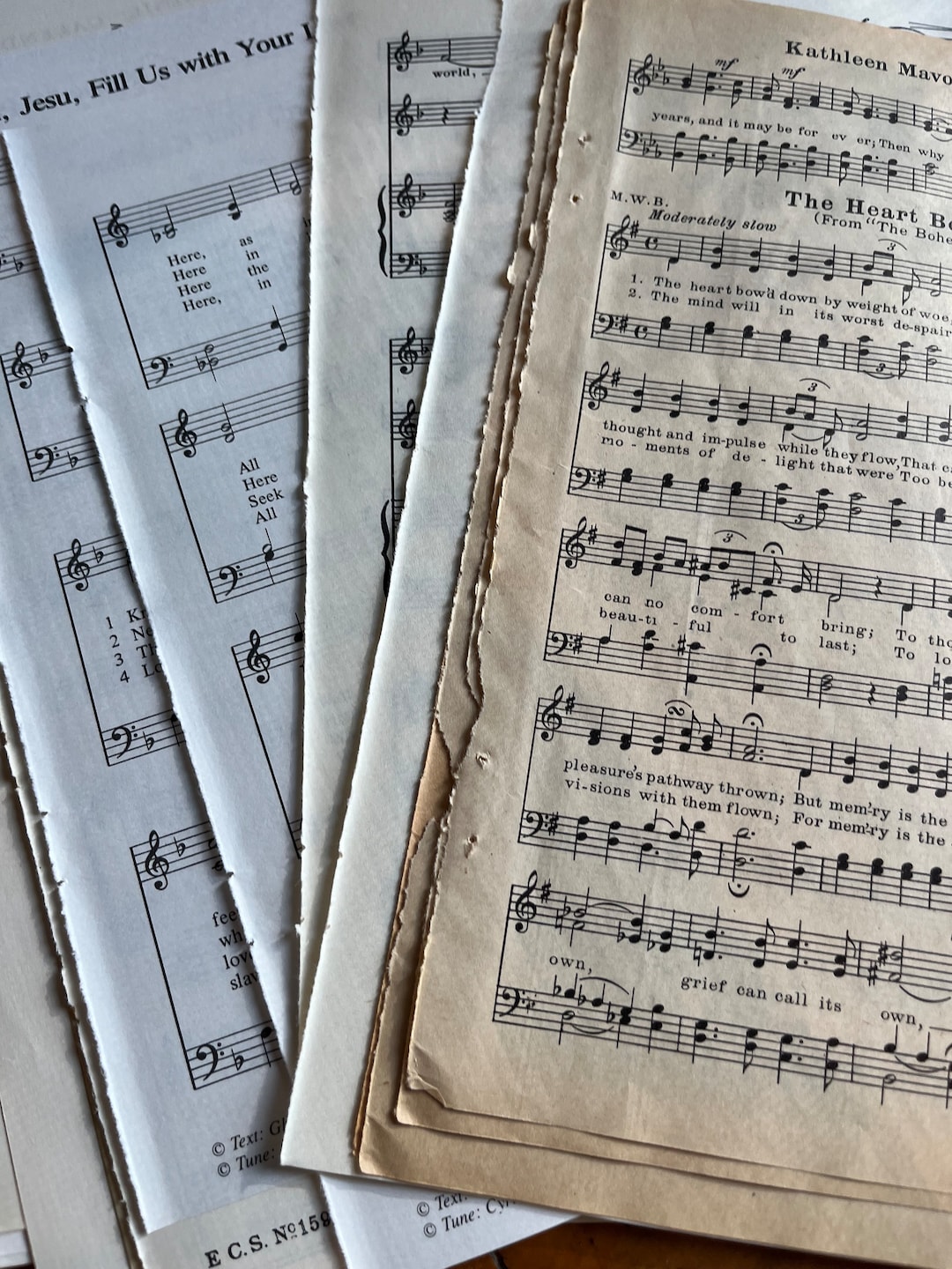 Vintage Music Pages Bundle - Etsy