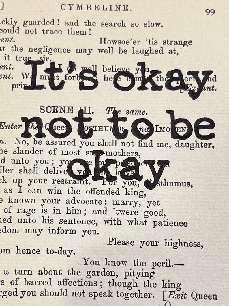 Snarky Art on Vintage Book Pages - Etsy