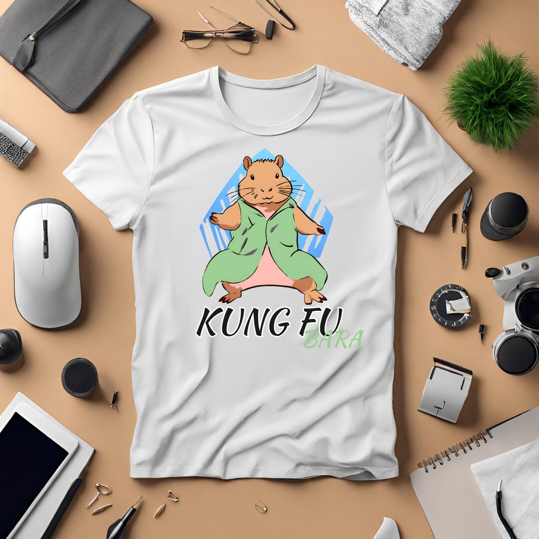 Kung Fu Capybara Shirt , Capybara Shirt, Rodent Shirts, Funny Capybara ...