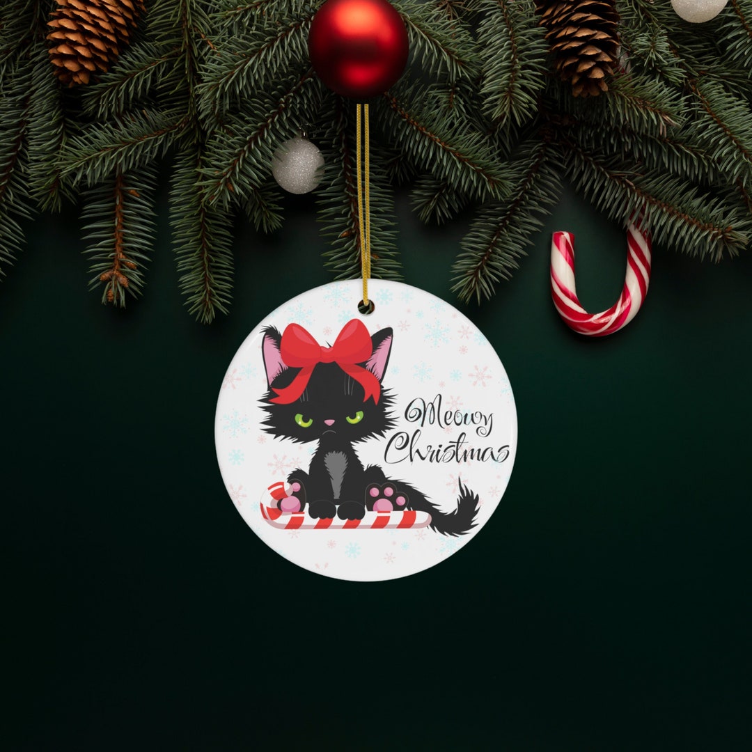 Cat Lover Christmas Ornament, Kitty Cat, Christmas Cat Gift, Christmas ...