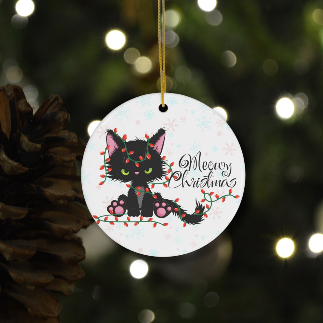 Cat Lover Christmas Ornament, Kitty Cat, Christmas Cat Gift, Christmas ...
