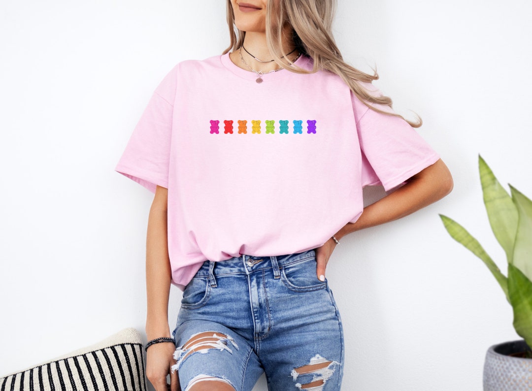 Gummy Bears Shirt Kidcore Clothes Clowncore Clothing Cutecore Tshirt ...