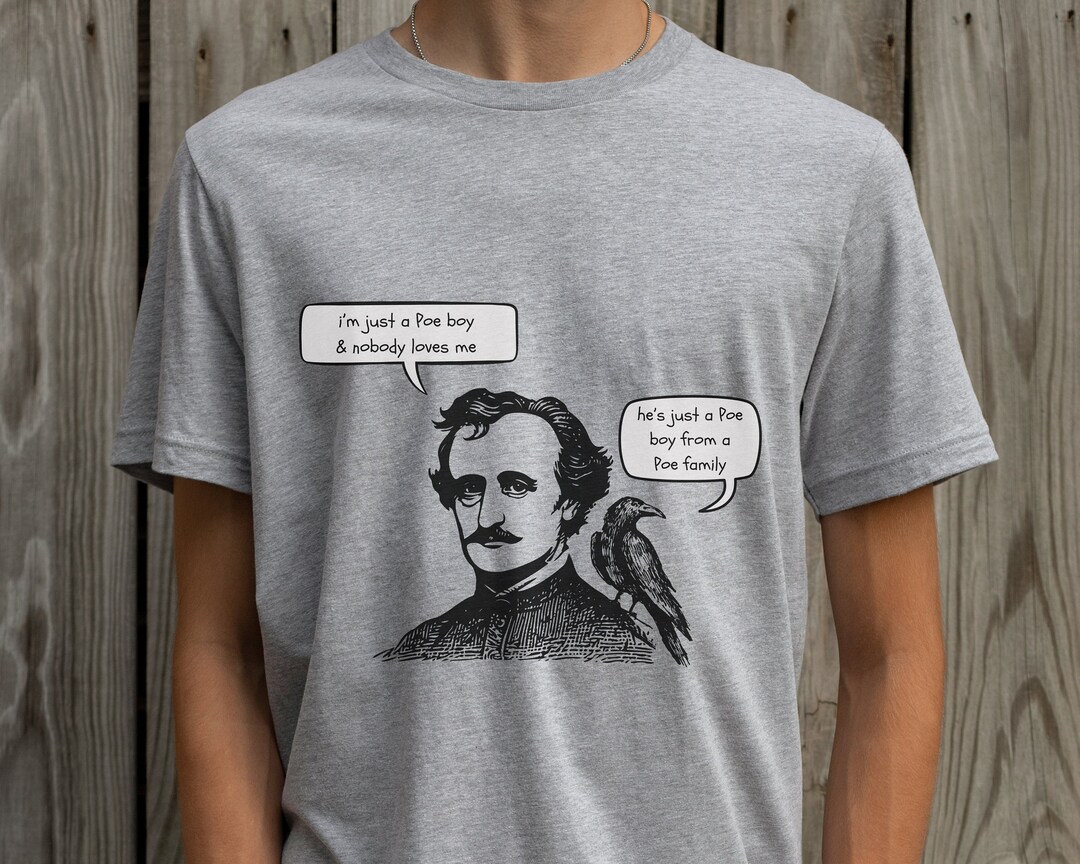 Edgar Allen Poe Shirt Edgar Allan Poe Weirdcore Shirt Gothic Clothes ...