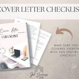 Complete Cover Letter Bundle | Templates, Workbook & Checklist ...