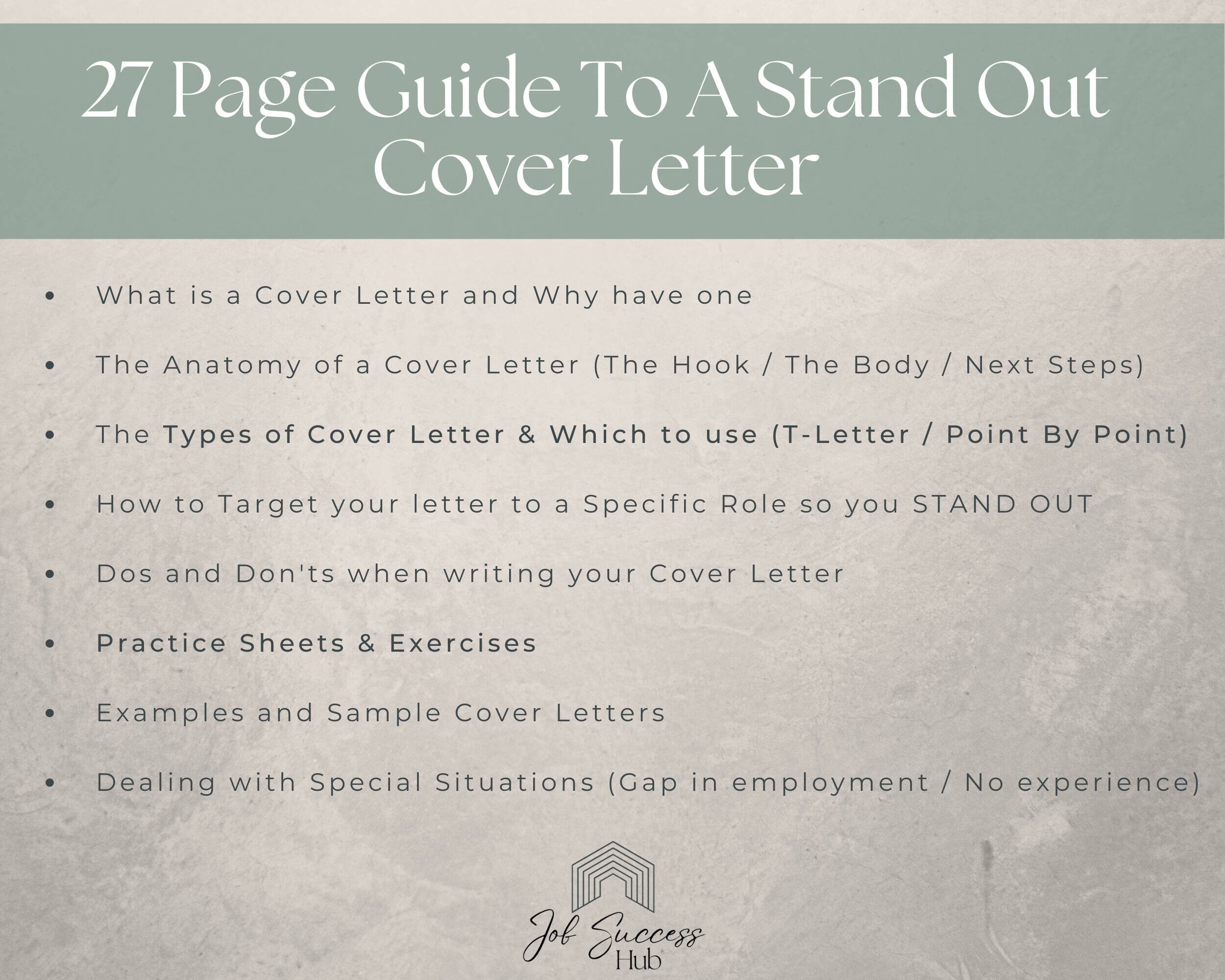 Complete Cover Letter Bundle Templates, Workbook & Checklist ...