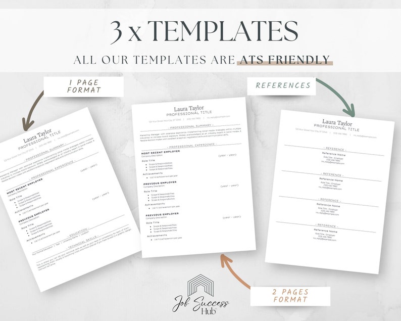 Complete Resume Bundle | Templates, Workbook & Checklist | Professional ...